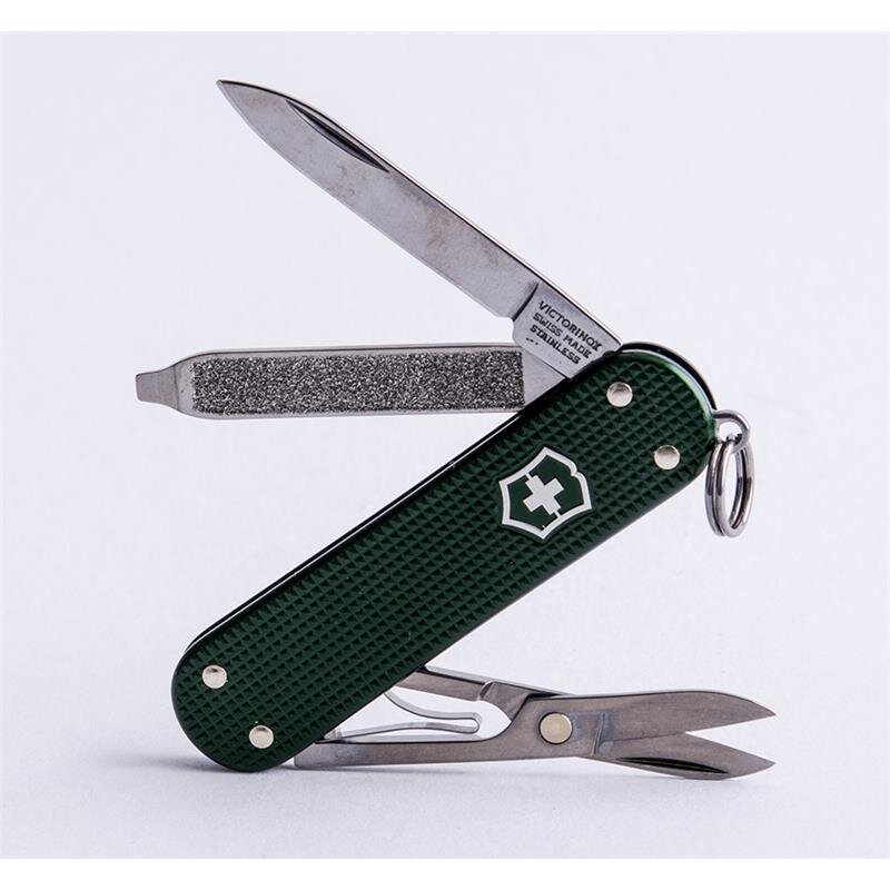 Victorinox Classic - Alox grün (mit Logo)